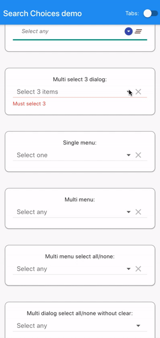 search_choices | Flutter package